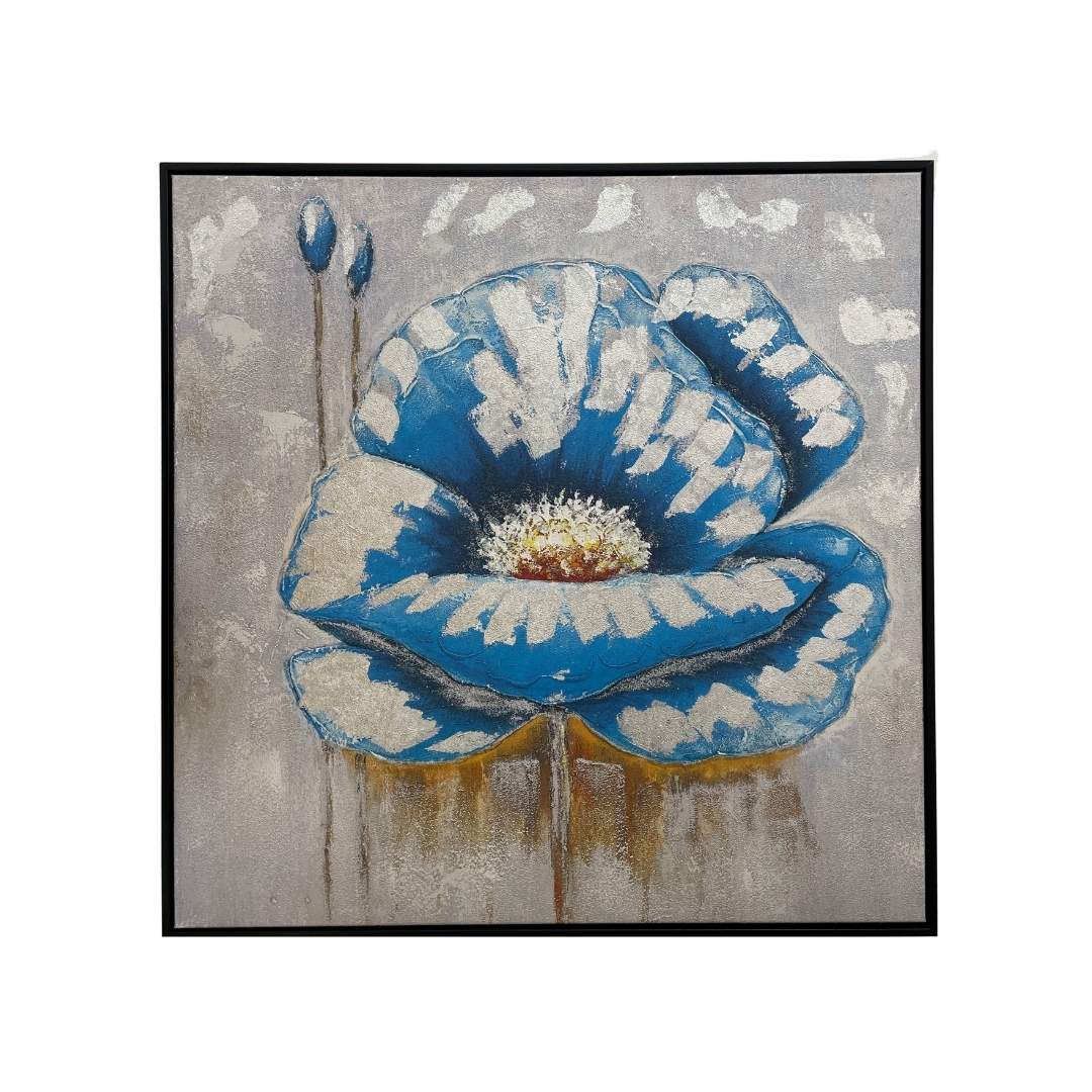 Cuadro Flor Azul – Casa viva